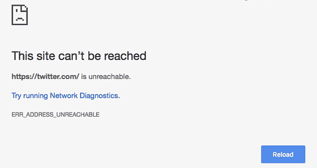 Sửa lỗi: ERR_ADDRESS_UNREACHABLE, không thể truy cập web